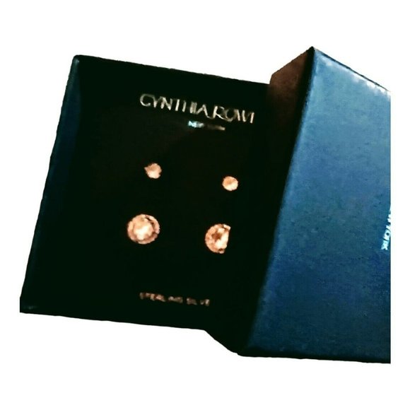 Cynthia Rowley | Jewelry | Womensteen Two Pair Sterling Silver Pierced ...